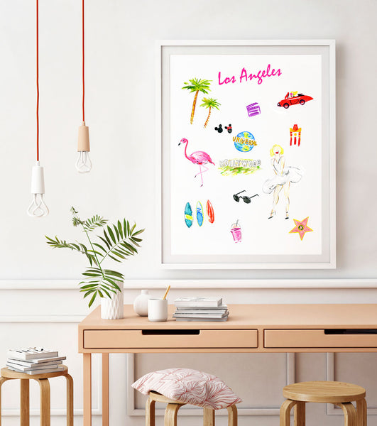 Los Angeles Art Print | Travel Prints | Di Lewis