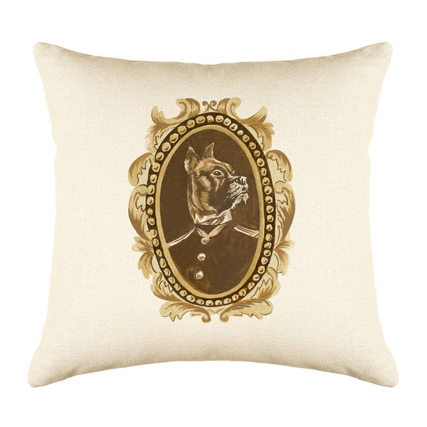 Dane Portrait Throw Pillow Cover | Dog Print | Di Lewis