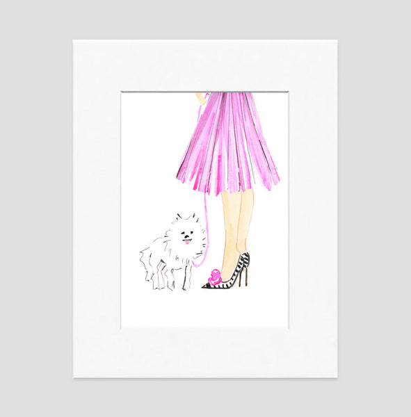 Pretty In Pink Art Print | Fashion Illustrations | Di Lewis