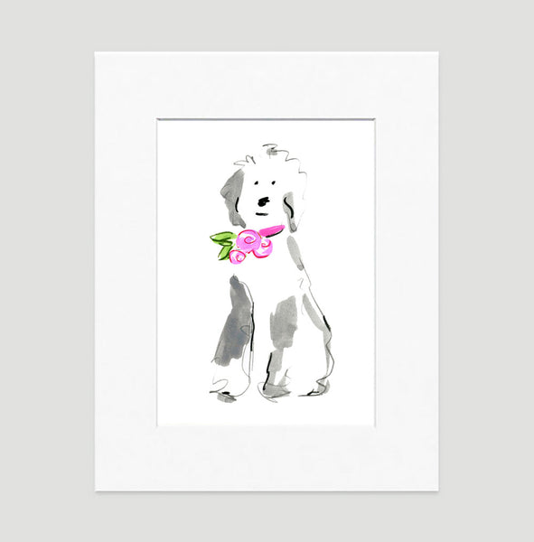 Sheep Dog Art Print | Animal Illustrations | Di Lewis