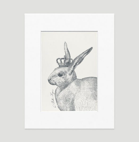 Royal Rabbit Wall Art | Animal Illustrations | Di Lewis